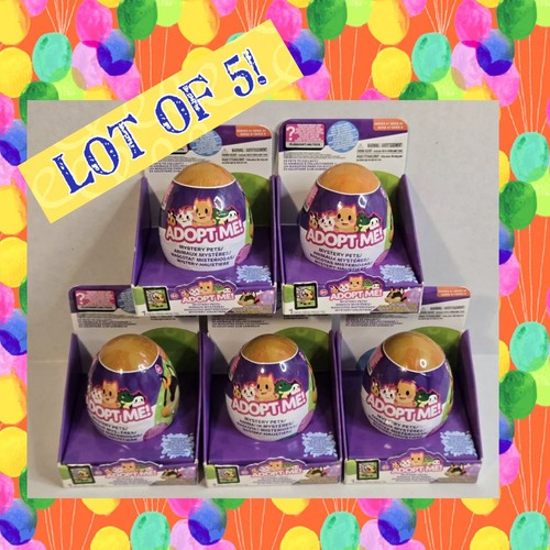 5 ROBLOX Adopt Me! Mystery Pets SERIES 4 ORANGE Mini Egg (Lot of 5 ...