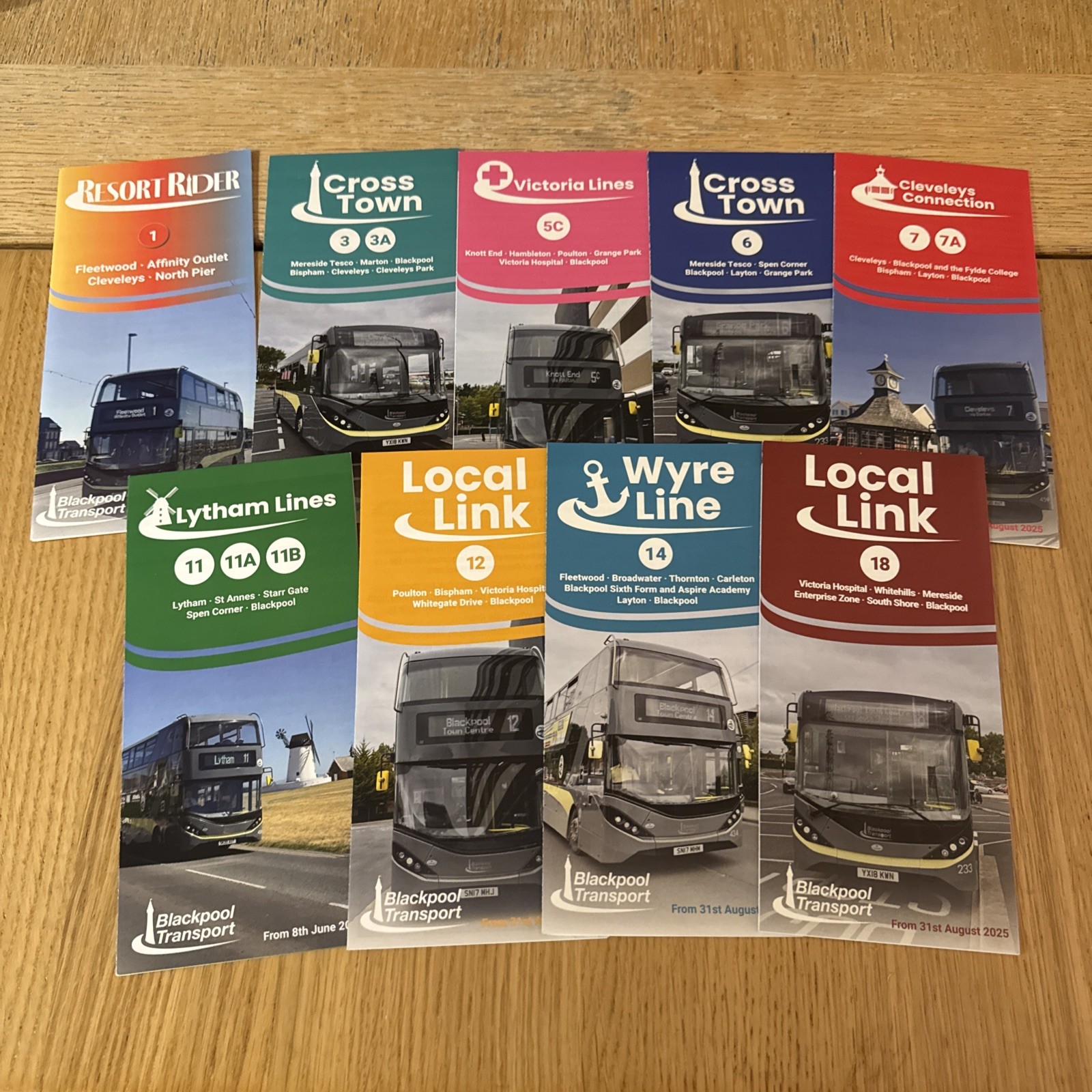 Blackpool Transport: Bus Timetables x 9: latest issues as at November ...