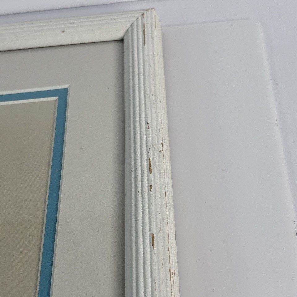 Original Color Pencil Drawing Linen Mermaid Blonde Signed Scales Shabby ...
