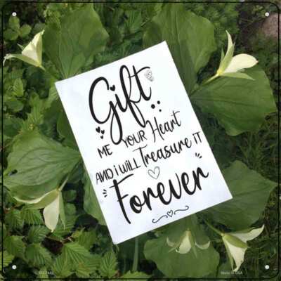 Treasure Your Heart Forever Novelty Metal Square Sign | eBay