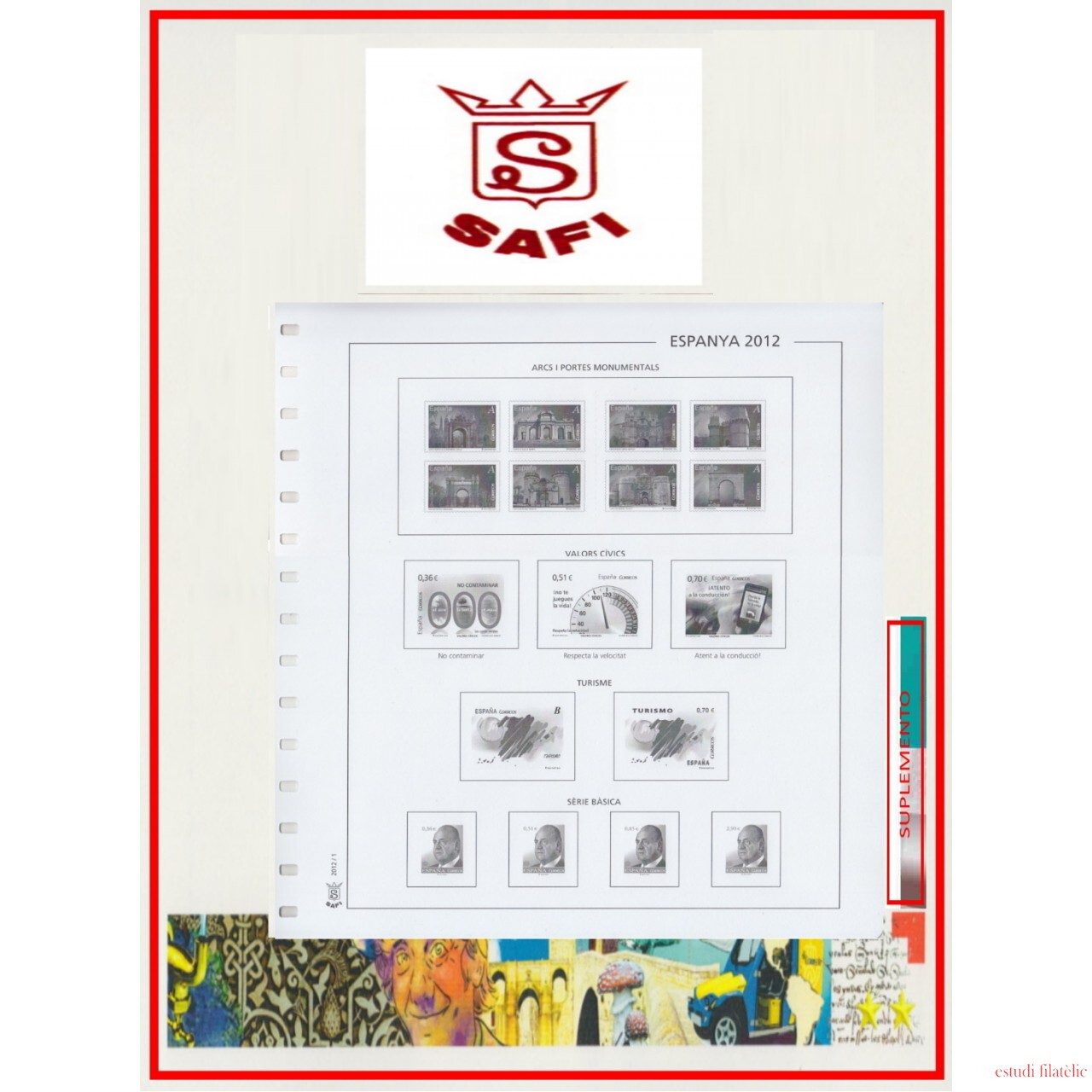 Safi Hojas Spain 2005 Illustrated IN White And Black Cover Hitch Pin ...