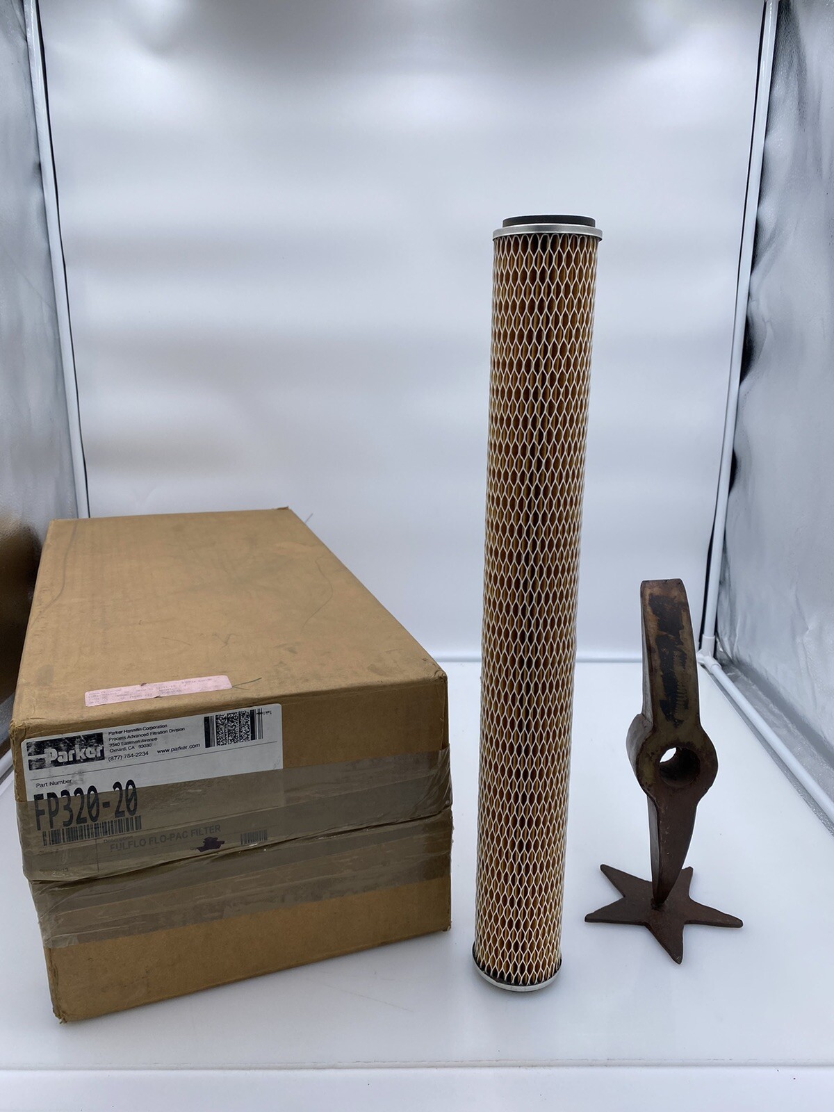 PARKER FP320-20 Flo-Pac Pleated Phenolic Impregnated Cellulosic Filter ...