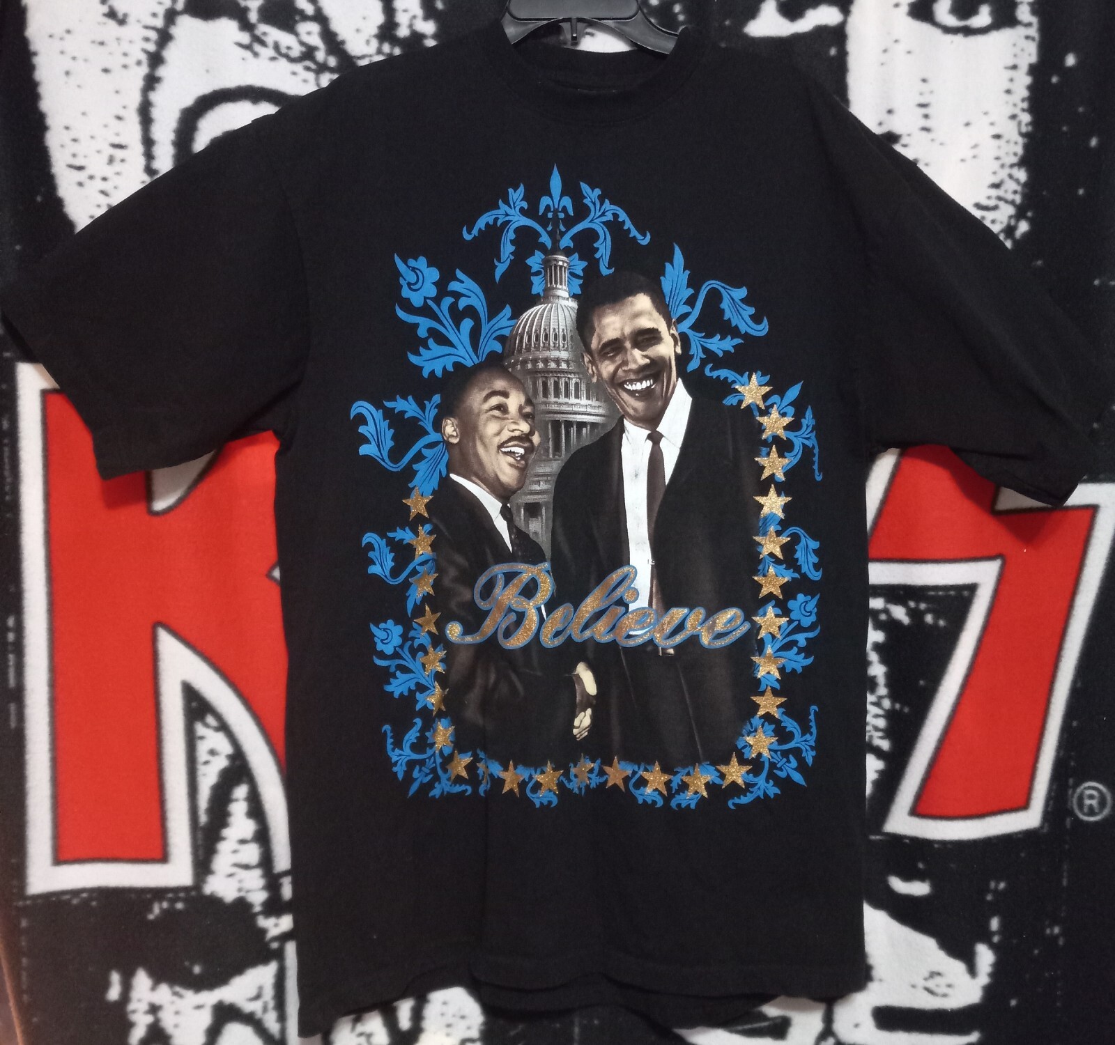 Barack Obama Martin Luther King Jr. Believe T Shirt 2X Hip Hop Rap | eBay