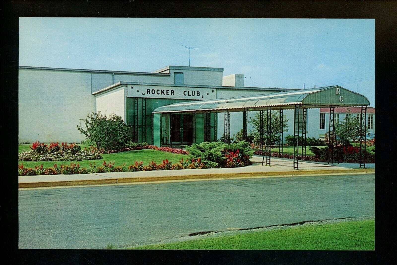 New Jersey NJ postcard McGuire Air Force Base Rocker Club chrome | eBay
