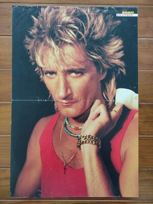 ROD STEWART / SHAKIN' STEVENS - BRAVO Poster Magazine 80s - 28cmx42cm ...