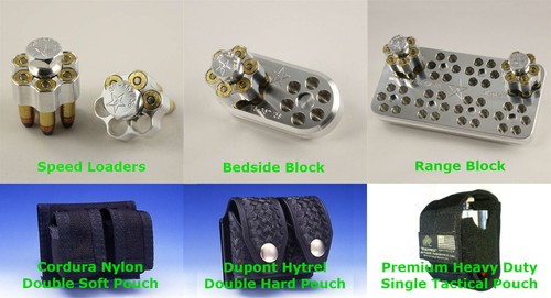 N6-357/38 [6-Shot .357/.38] Speedloader, Block, or Pouch - for S&W 27 ...