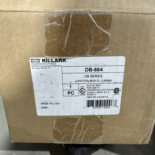Hubbell Killark Db-664 Junction Box | eBay