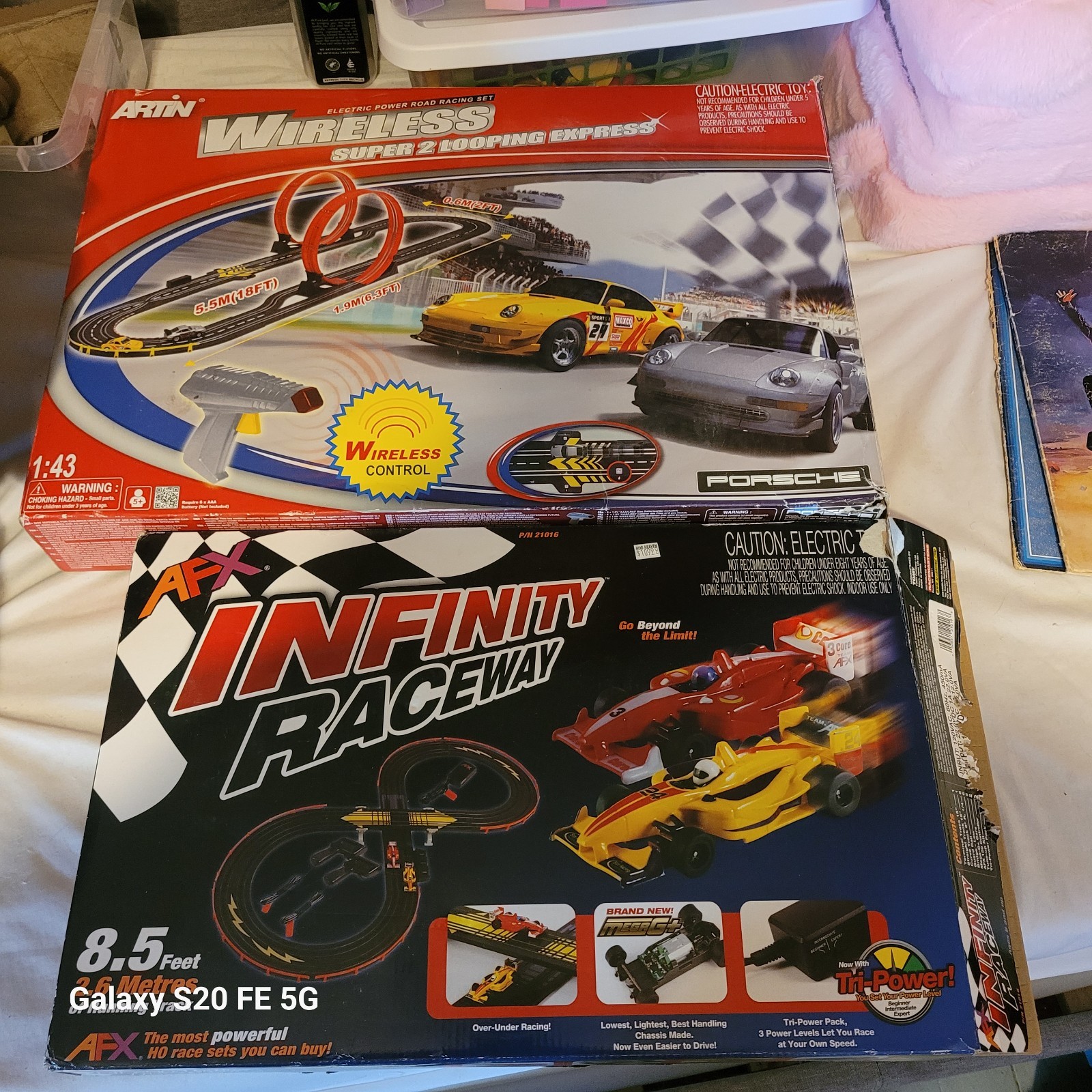 Afx Infinity Race Set P/N 21016 No Cars ARTIN WIRELESS SLOT Car Track ...