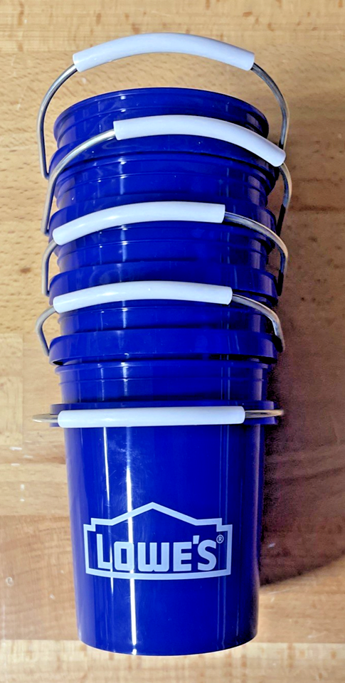 Lowes Mini Bucket 5 Pack Tiny Lowes Bucket | eBay