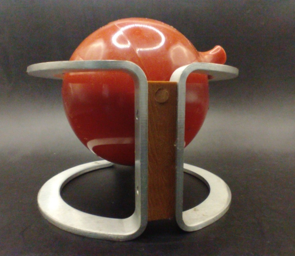 Westminister Industries 1974 Space-age Orange Globe Electro Match Table ...