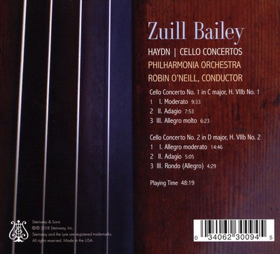 ZUILL BAILEY HAYDN: CELLO CONCERTOS NEW CD 34062300945| eBay