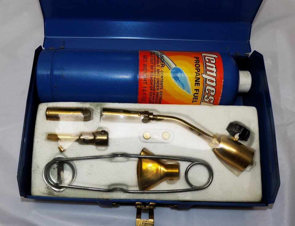 Vintage Turner Tempest Multi-purpose Propane Torch Kit with Blue Case ...