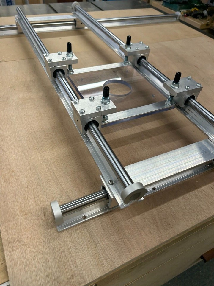 Slab Flattening, Router surfacing facing jig, Router sled, linear rail ...