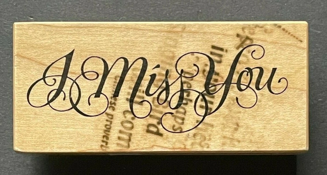 I Miss You Calligraphy