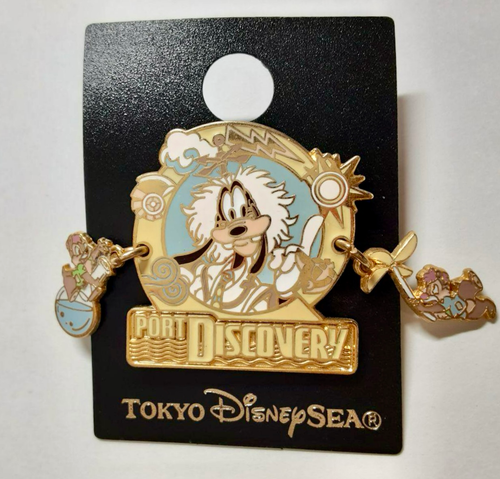 Disneyland Goofy, Chip & Dale Pin Tokyo Disneysea Port Discovery Japan ...