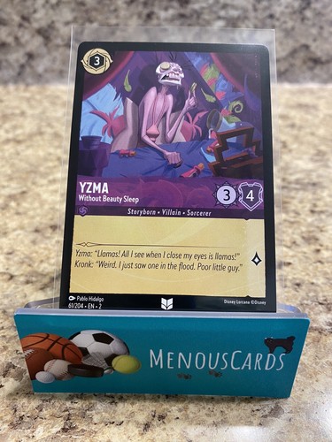 Disney Lorcana TCG Yzma Without Beauty Sleep 61/204 Uncommon Non-Foil ...