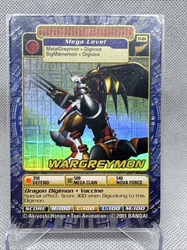 Holo Wargreymon Digimon St-84 Digimon Card Bandai 2001 | eBay