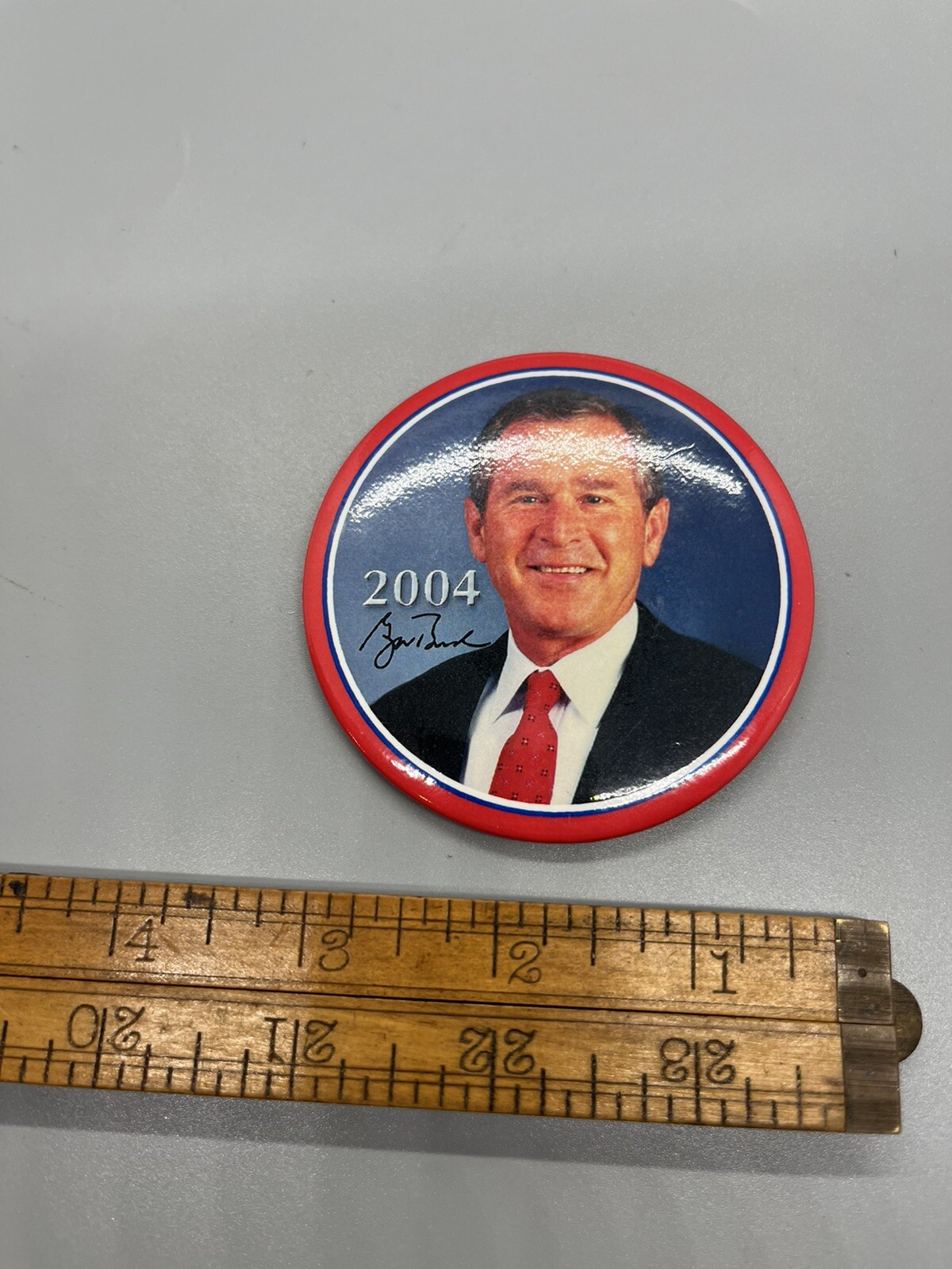 George W Bush political button 2004 historic cool! | eBay
