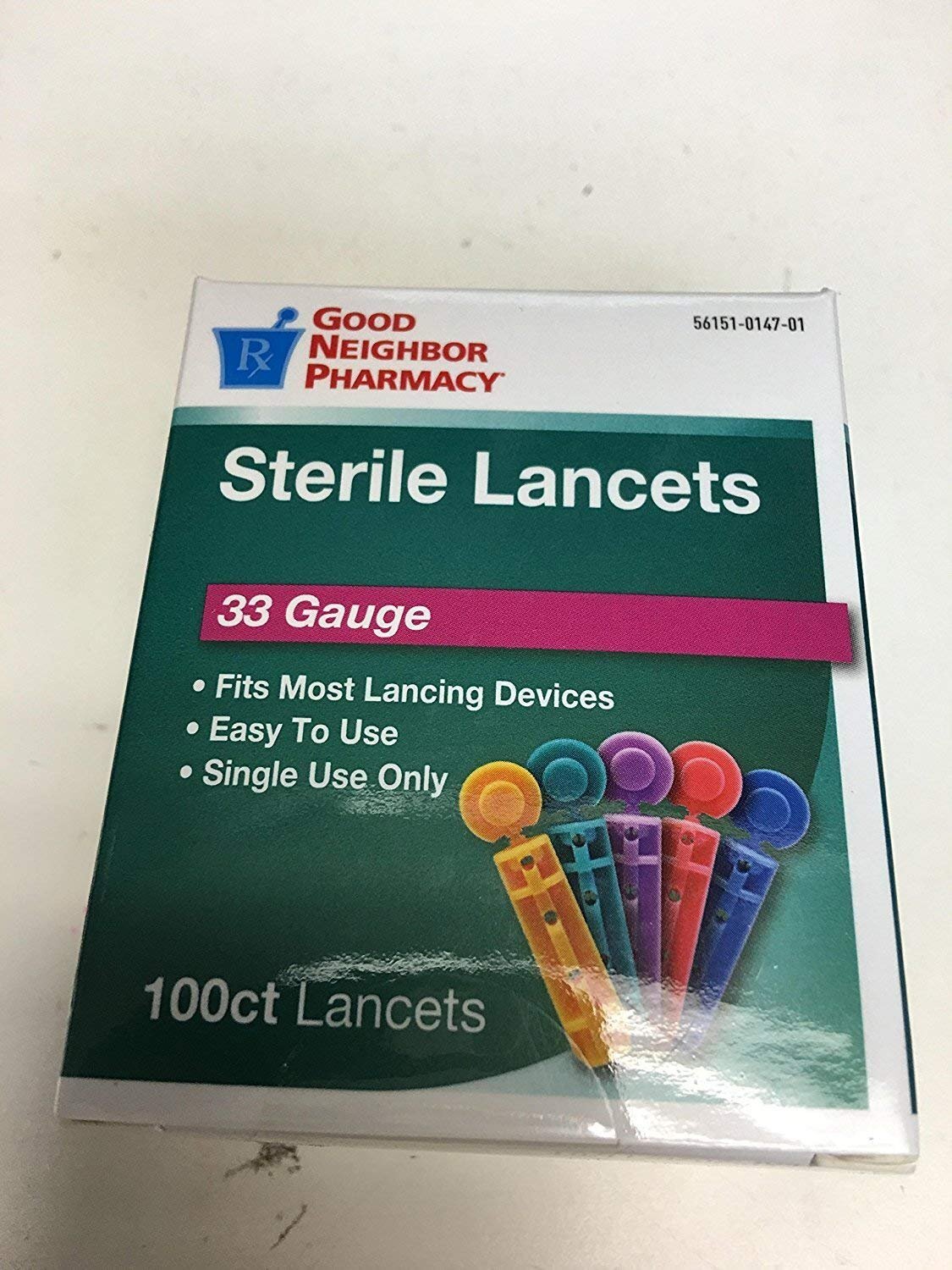 Trueplus Single Use Sterile Lancets Fits Most Lancing Devices 33 Gauge ...