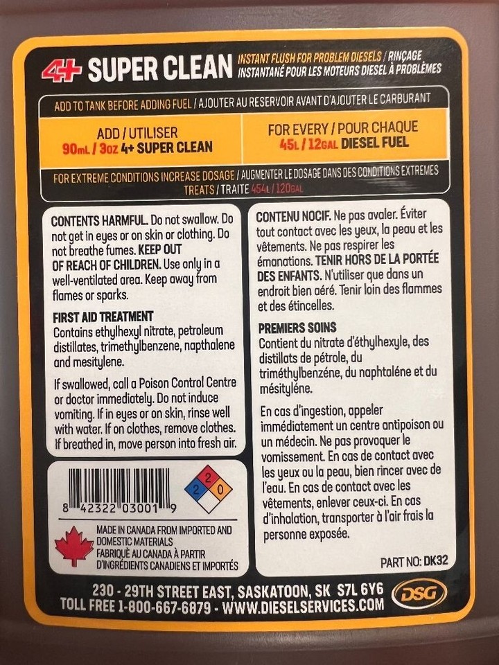 4+ Super Clean Diesel Fuel Additive | eBay