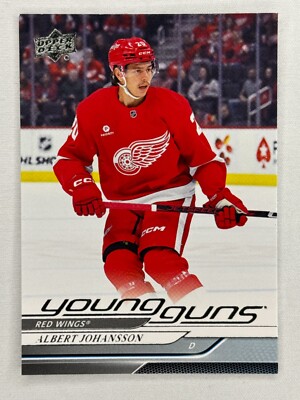 2024-25 UD Series 2 Albert Johansson Young Guns #475 Detroit Red Wings ...