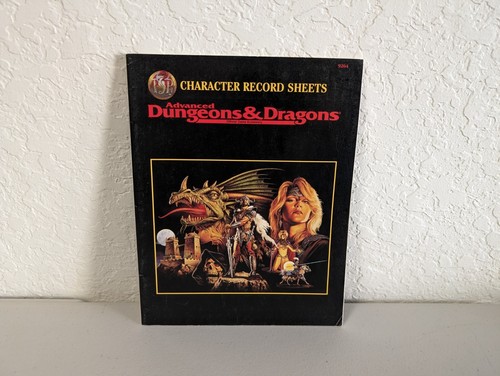 Advanced Dungeons And Dragons 2nd Edition Character Record Sheets NOS ...