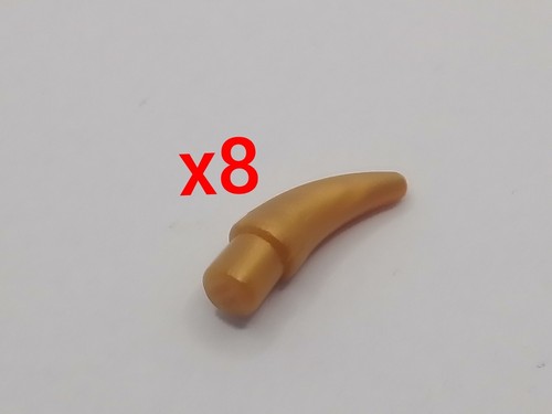Bulk Lego Part x8 - Barb Claw Horn Tooth Small Gold - 53451 *L016* | eBay