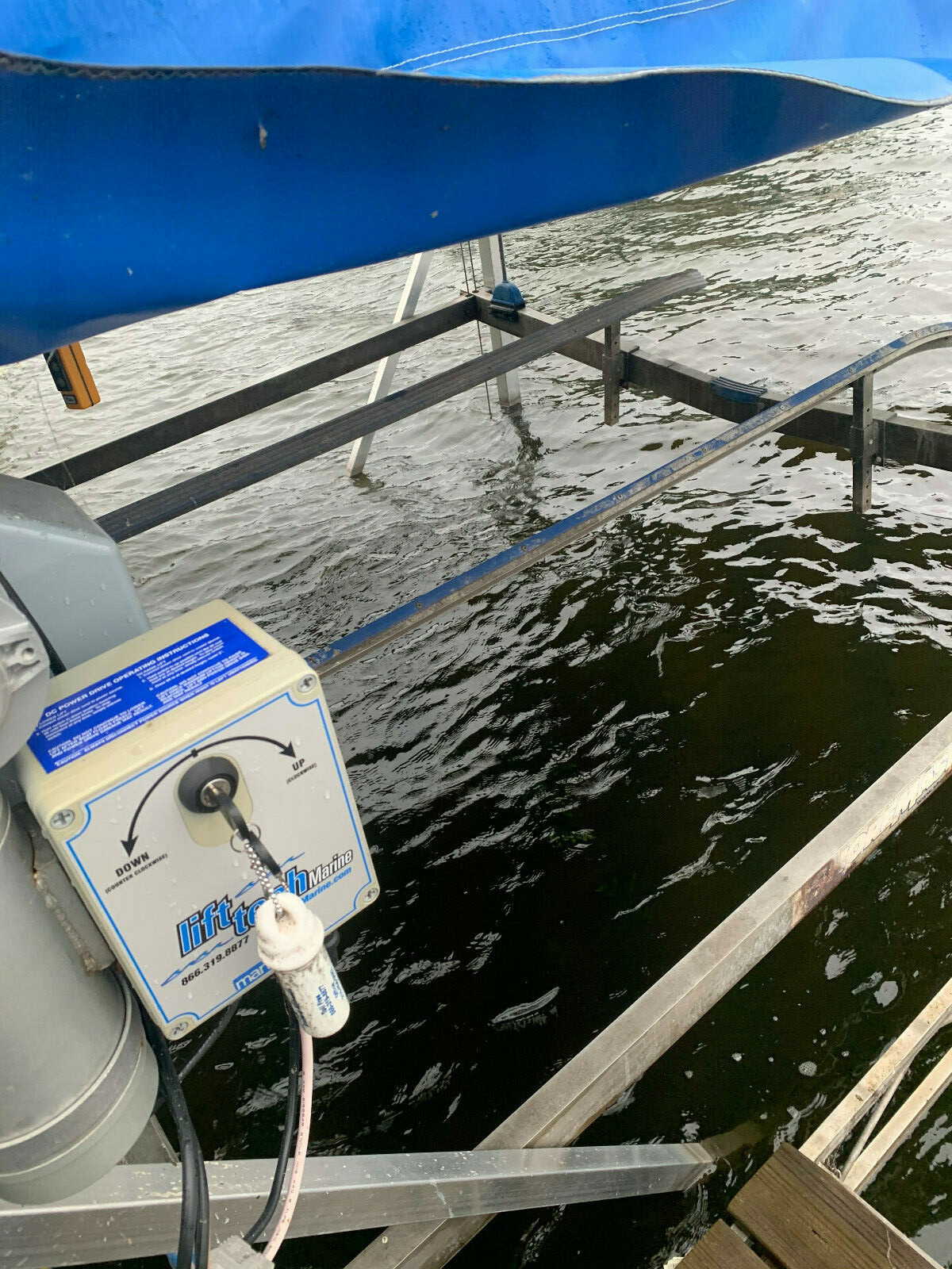 Shore Master boat lift with electric power lift/solar panel | eBay