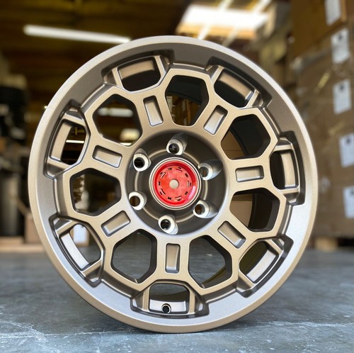 17x8 Wheels For Toyota 4Runner Tacoma FJ GX470 17" 6x139.7 +5 Bronze ...