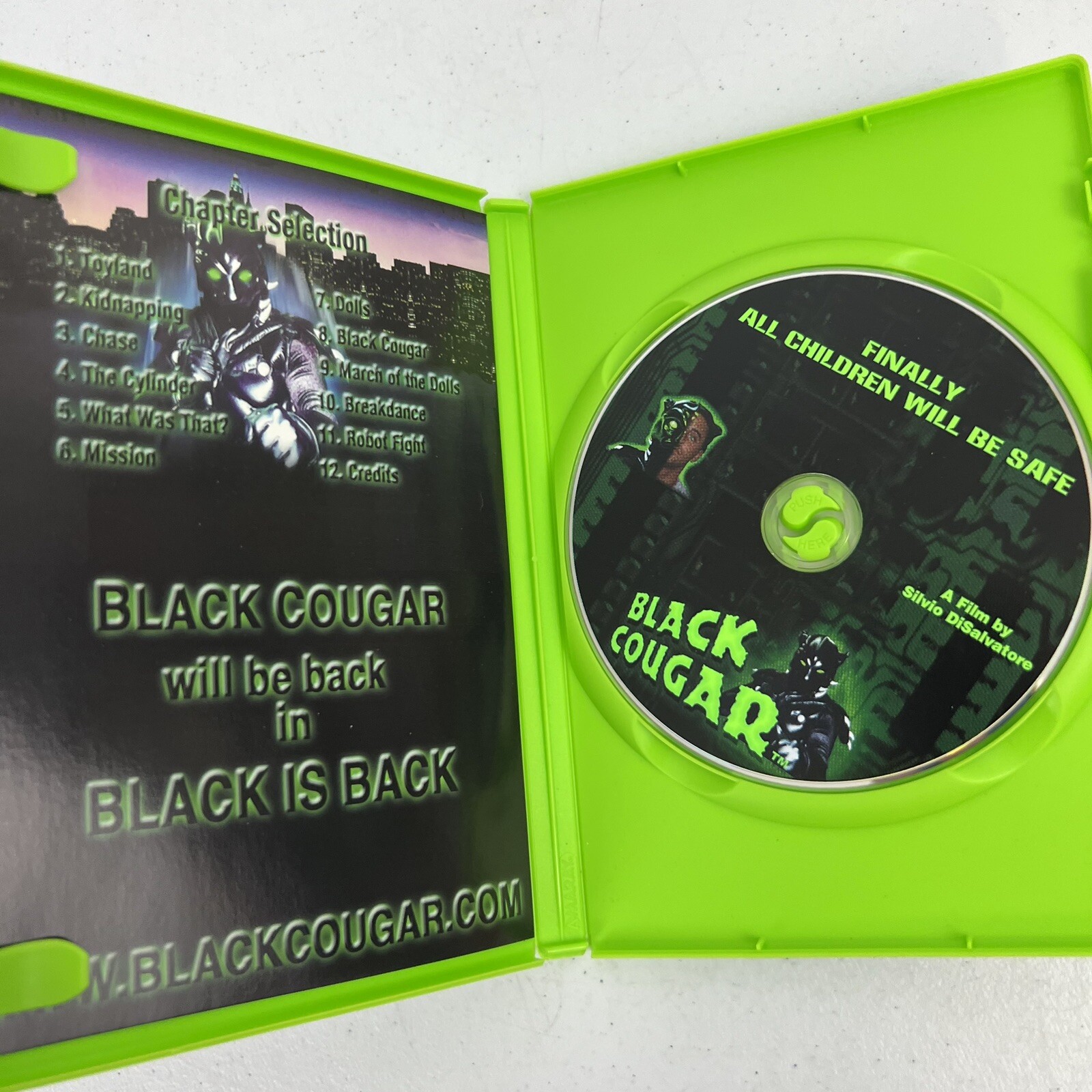 BLACK COUGAR 2002 DVD HTF SILVIO DISALVATORE SUPERHERO RARE ...