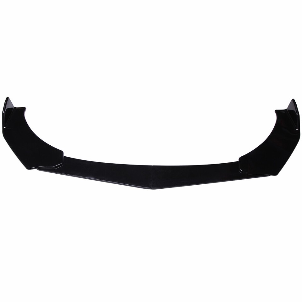 For Dodge Ram 1500 Gloss Black Front Bumper Lip Splitter + Splitter Rod ...