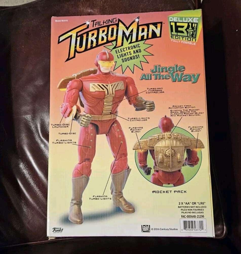 Funko 80-618 Talking Turbo Man Jingle All The Way Action Figure for ...