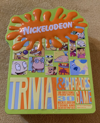 Nickelodeon Trivia And Charades Board Game 2004 Metal Tin | eBay