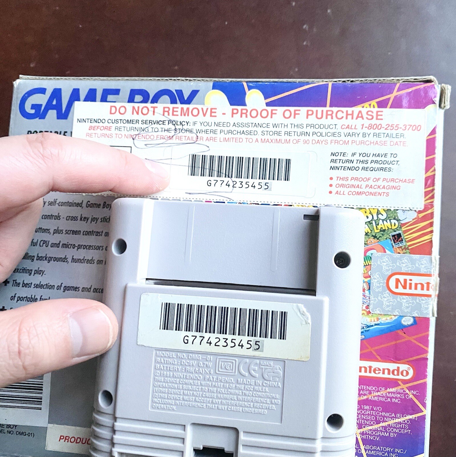 BOXED BOX GREY GAMEBOY ORIGINAL Nintendo Game Boy DMG KILLER INSTINCT ...