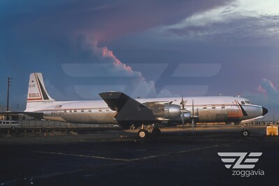 Aircraft Photo 4 x 6 N8218H Douglas DC-7C/F Riddle, 1960s | eBay
