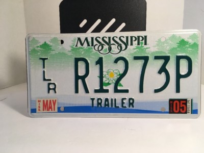 2005 Mississippi License Plate RANKIN TLR R1273P GREEN ON MAGNOLIA | eBay