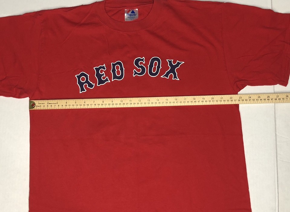 Majestic Boston Red Sox Big Papi David Ortiz T-Shirt SZ XL Red 34 Heavy ...
