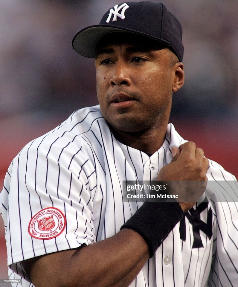 NEW YORK YANKEES 2005 FELIX ESCALONA GAME WORN USED JERSEY SALVATION ...