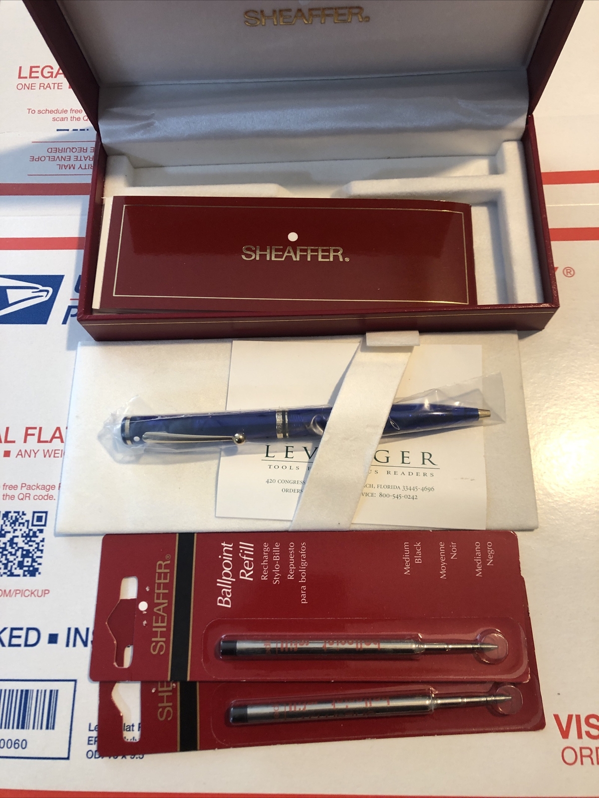 Sheaffer Levenger Mediterranean Ballpoint Pen New with Box | eBay