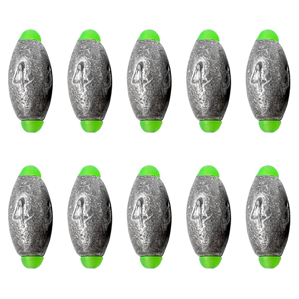 10pcs-fishing-weights-sinkers-fishing-weights-silicone-plug-oval