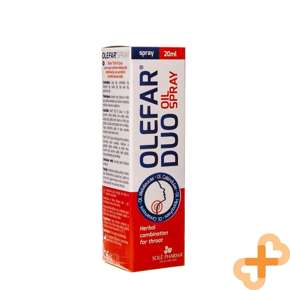 OLEFAR Duo Olio Alle Erbe Combinazione Spray Per Gola 20ml Sollievo ...