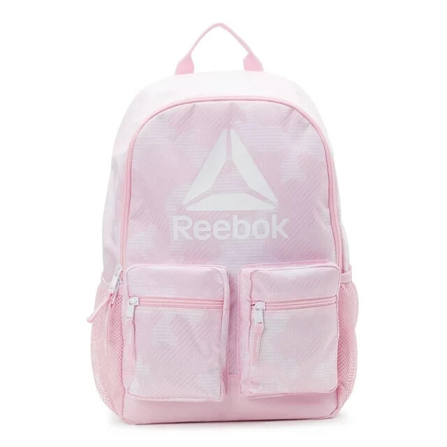 REEBOK Pink Camouflage 16" Backpack-Water Resistant & Water Bottle ...