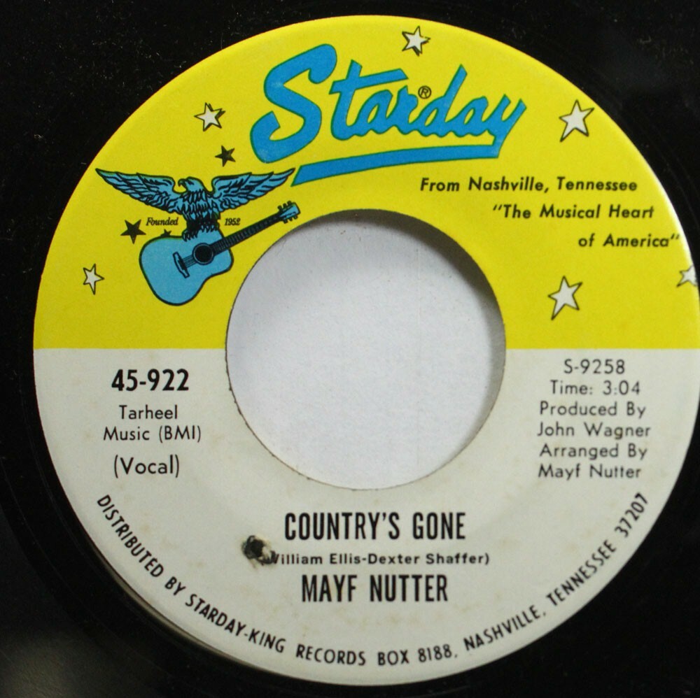 Country 45 Mayf Nutter - Country'S Gone / Nashville Wives On Starday | eBay
