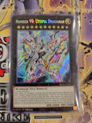 Number 99: Utopia Dragonar Secret Rare BROL-EN057 Near-Mint 1st Edition ...