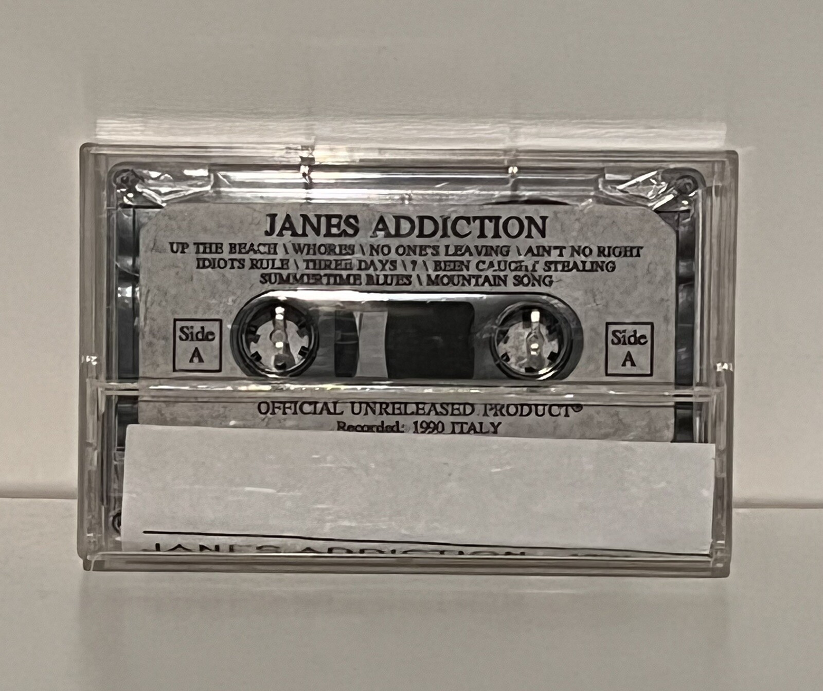 RARE 1990 Jane’s Addiction Fan Club Unreleased Product Cassette Tape ...
