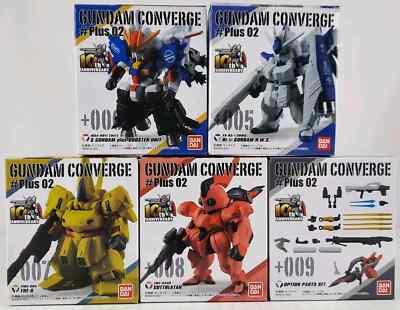 Bandai FW Gundam Converge Plus 02 set 5 box figures 005 006 007 008 009 ...