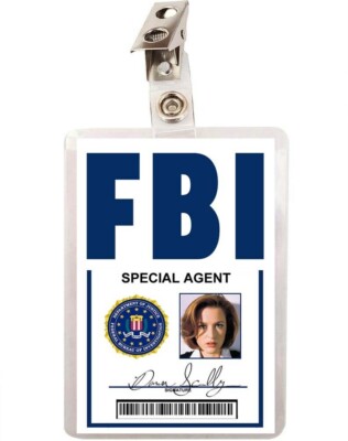 X FILES Dana Scully FBI ID Badge | eBay