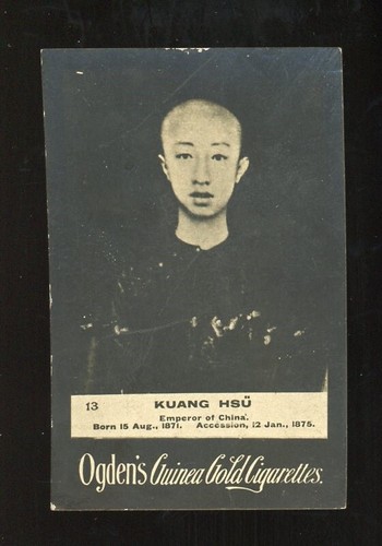 1901 Ogden's Guinea Gold Ltd #13 Kuang Hsu EX/MT | eBay