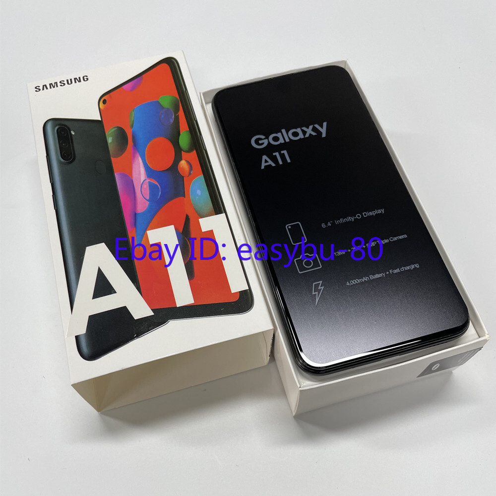 Samsung Galaxy A11 SM-A115U 32GB +2GB Black Unlocked Smartphone- New ...