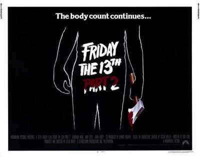 FRIDAY THE 13TH PART 2 Movie POSTER 22x28 Half Sheet Amy Steel John ...